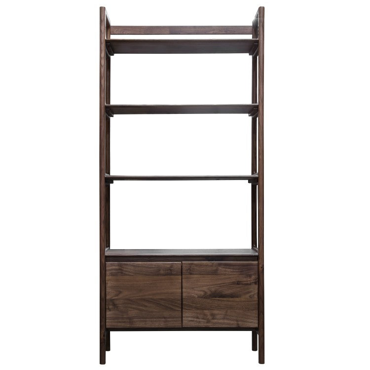 Madrid Walnut Open Display Cabinet – Serene Dining UK